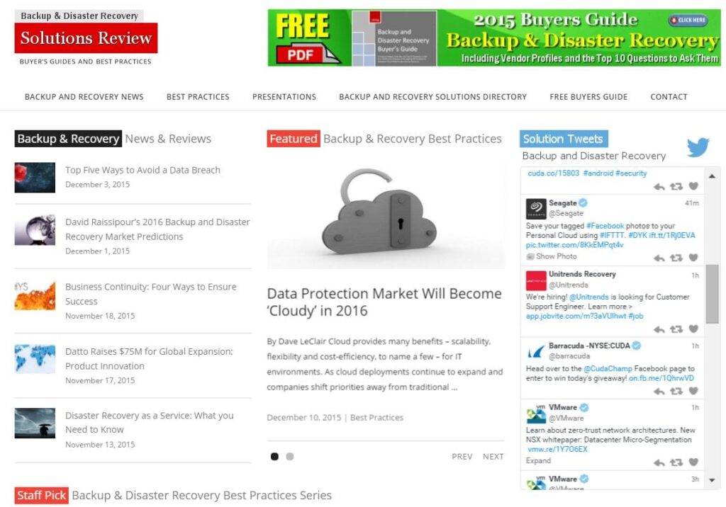 Best Backup and Disaster Recovery Software Tools, Vendors