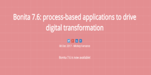 Bonitasoft Releases Bonita 7.6 and Partners with Amazon AWS - Best BPM ...