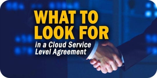 5 Things to Look For in a Cloud Service Level Agreement