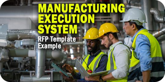 A Manufacturing Execution System RFP Template Example