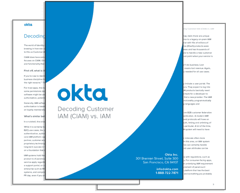 Okta - Decoding Customer IAM (CIAM) vs IAM - Top Identity & Access Management Software, Vendors ...