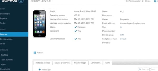 Sophos Tightens Mobile Security with Mobile Control 6.0 - Best Enterprise Mobility Management ...