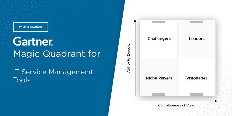 What s Changed 2021 Gartner Magic Quadrant For IT Service Management Tools