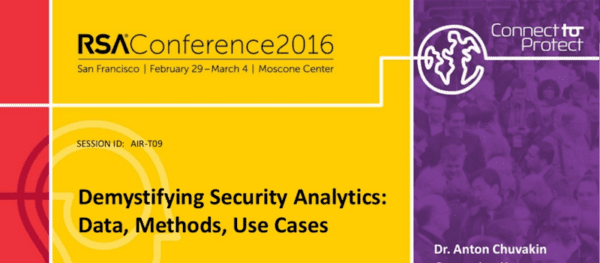 Demystifying Security Analytics: A Presentation from RSAConf 2016
