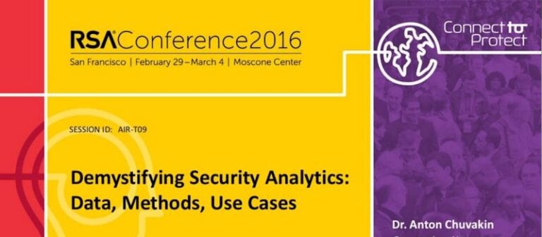 Demystifying Security Analytics: A Presentation from RSAConf 2016
